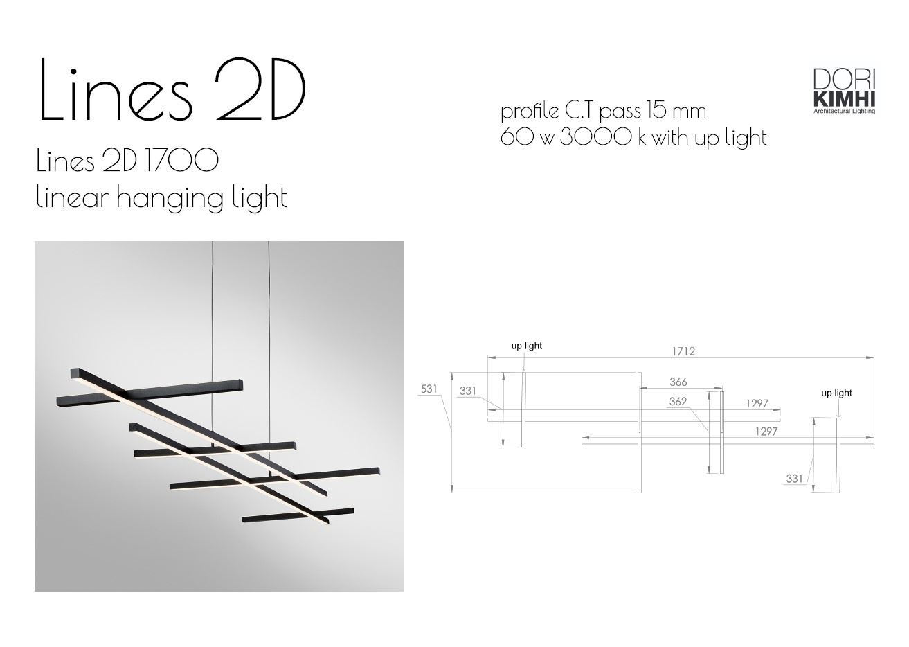 גופי תאורה בקטגוריית: גופי תאורה בייצור מיוחד, שם המוצר: 1700 LINES -2D ...